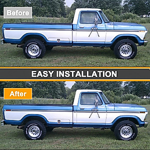 Aexploer LED Side Marker Lights Compatible with F100/150/250/350 1973-1979,for Econoline E100/150/250 1975-1991,for Bronco 1978-1979,Side Markers Lamps Lights Assembly(Smoked Lens)