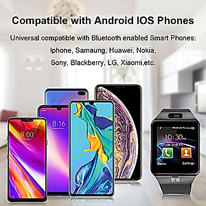 Padgene DZ09 Bluetooth Smartwatch,Touchscreen Wrist Smart Phone Watch Sports Fitness Tracker with SIM SD Card Slot Camera Pedometer Compatible with iOS Android for Kids Men Women