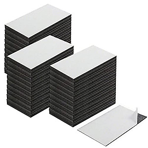 Self Adhesive Business Card Magnets 100 Pack, Peel and Stick, Value Pack of 100 | Great Promotional Product | for Business Students, Professionals, Adults