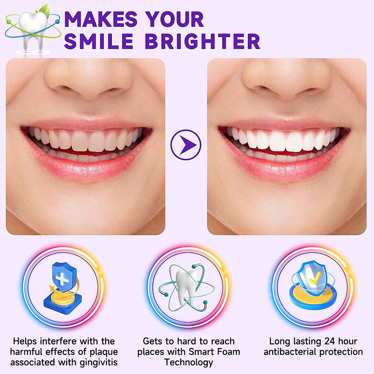 ZXSUCH Purple Toothpaste for Teeth Whitening