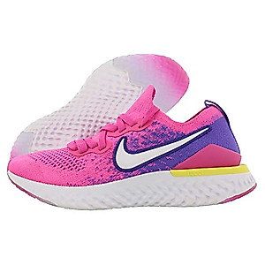 Nike Women's Epic React Flyknit 2 Running Shoe Fuchsia/White, 7.5