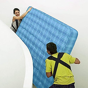 Furniture Moving Straps Furniture Dolly Moving Supplies Lifting Straps for Furniture, 2-Person Shoulder Lifting with 2 Pairs Gloves, Heavy Objects up to 800lbs, Black