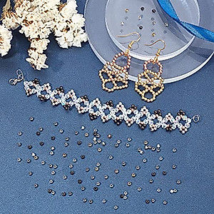 PH PandaHall 360pcs 3mm Spacer Beads 6 Colors Smooth Beads 14K Gold Beads Little Round Beads Seamless Ball Beads Long-Lasting Spacers for Summer Hawaii Layered Necklace Bracelet Jewelry Making