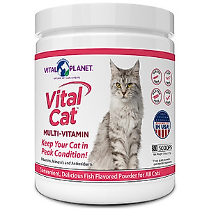 Vital Planet - Vital Cat Multi Vitamin Mineral and Antioxidant Powder for Cats 75 gram 30 Servings