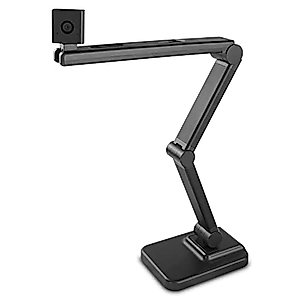 VIZOLINK 8MP Document Camera & Webcam with Noise-Canceling Microphone, A3-Size Capture, Auto Focus, 3-Levels Adjustable Brightness, for Live Demo, Home Office, Remote Teaching