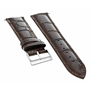 Ewatchparts 17-24MM GENUINE LEATHER STRAP WATCH BAND FOR IWC PILOT PORTUGUESE