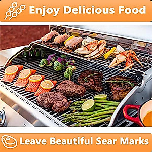 Hisencn 304 Stainless Steel Grill Parts Kit for Home Depot Nexgrill 720-0830H Gas Grill, Grill Burner, Heat Plate, Cooking Grids Replacement Parts