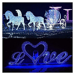 LIUPENGWEI Fairy String Lights，LED Rope Lights with 8 Lighting Modes, Perfect for Home, Garden, Bedroom, Christmas, Wedding, Party Decoration Lamp Garden Ghost Light