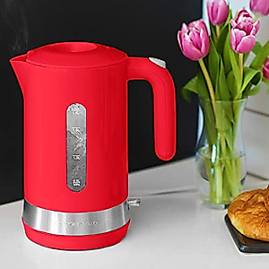 Ovente Electric Kettle, 1.8 Liter with Prontofill Lid, 1500 Watt BPA-Free Fast Heating Element with Auto Shut-Off & Boil Dry Protection, Instant Hot Water Boiler for Coffee & Tea, Red KP413R