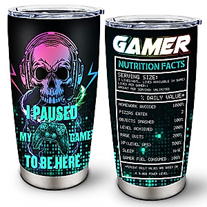 Vutieso Gamer Gifts, Gaming Cup For Gamers, Gamers Gifts For Him, Gamer Gifts For Men, Gamer Tumbler 20oz, Gaming Gifts, Gamer Gifts For Husband Dad Son, Cool Gifts For Gamers, Gamer Birthday Gifts