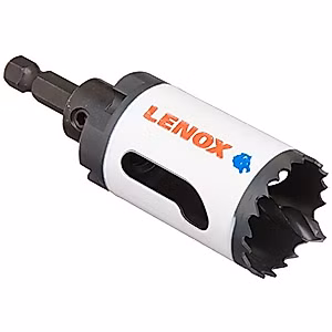 LENOX Tools Hole Saw, Bi-Metal, Speed Slot, Arbored, 1-3/8-Inch (1772727)