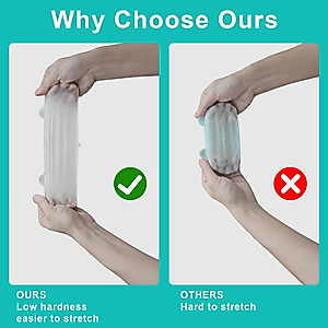 KVK Silicone Stretch Lids Large - LFGB Certified 100% Silicone Bowl Cover - Thicker Reusable Food Storage Covers Fit 5.5” to 8.7” - Microwave Dishwasher and Freezer Safe 12pcs 3 Different Sizes