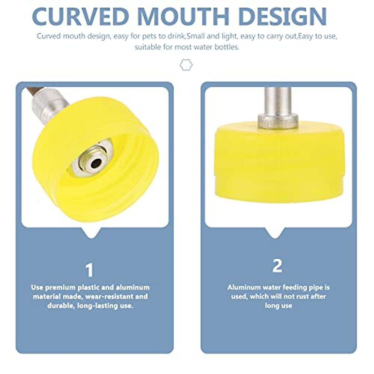 Bird Water Feeder Bird Water Dispenser for Cage Bird Feeder Tube Drinker Container for Pet Parrot Budgie Lovebirds Cockatiel Bird Water Container