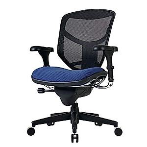 Workpro™ - Chair - Quantum 9000 Series Mid-Back Mesh/fabric Chair x x 28" D - 43-3/4" h x 29-1/2" w - Black