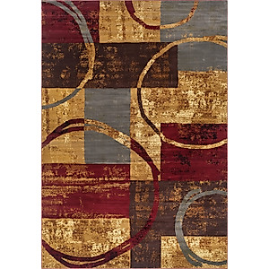 Rugs.com Cafe Collection Rug – 10' x 14' Multi Medium Rug Perfect for Living Rooms, Large Dining Rooms, Open Floorplans