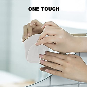 carrotez Silicone Refridgerator Kitchen Multipurpose Hook, Easy Attachable & Easy Removable, Washable Hook for Student, Family, Dorm, Home, Garage - Semitransparent