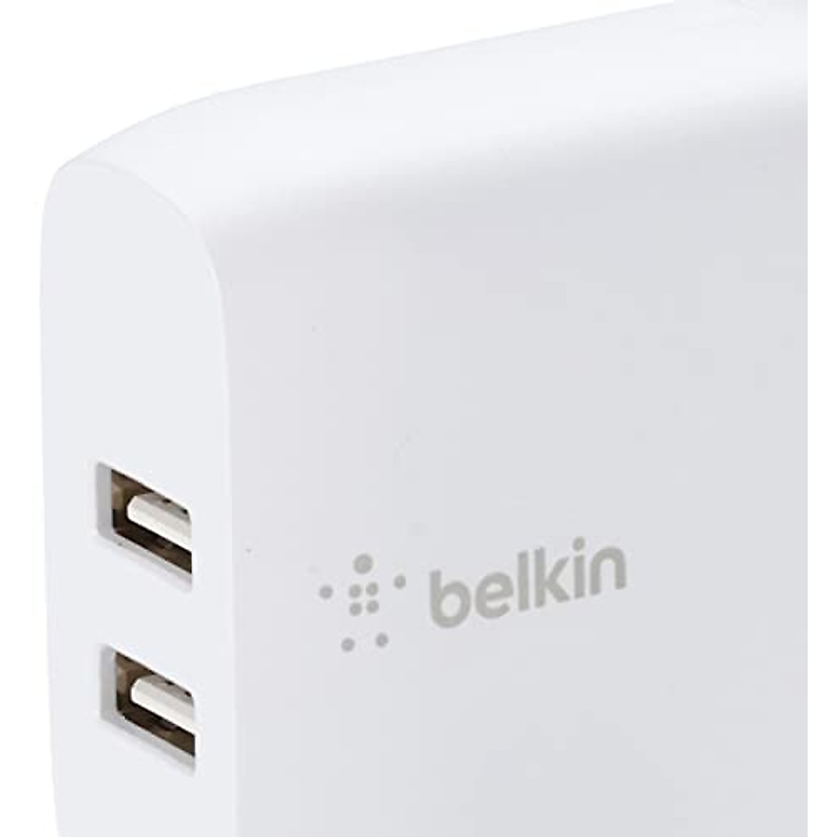 Belkin 24W Dual Port USB Wall Charger - iPhone Fast Charging - USB Charging Block for Power Bank, iPhone 14, iPhone13, iPhone 12, iPhone 11, iPad Pro, Samsung & More, iPhone Cable Not Included