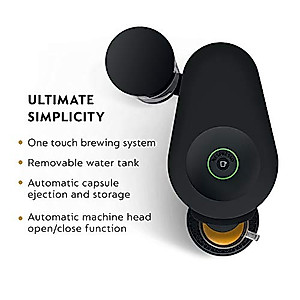 Nespresso Vertuo Plus Deluxe Coffee and Espresso Maker by De'Longhi, Matte Black with Aeroccino Milk Frother