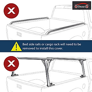 XTWEEX Soft Roll Up Truck Bed Tonneau Cover Fits 2016-2024 Toyota Tacoma (NOT for Trail Special Edition with Storage Boxes) Fleetside 5FT Bed
