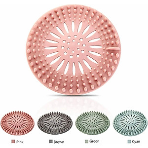TFCFL 4 PCS Silicone Hair Stopper Shower Drain Strainer Hair Strainer for Bathroom, Bathtub, Laundry and Kitchen