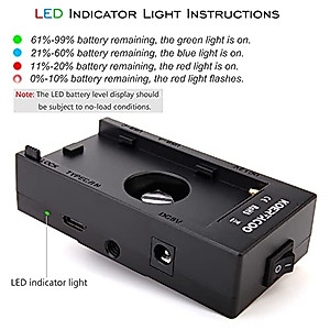 KOERTACOO NP-F Battery Adapter Plate + BMPCC 4K and 6K DC Cable and LP-E6 Dummy Battery to Power Blackmagic Pocket Cinema Camera 4K/6K,Compatible with Sony NP-F970 F960 F770 F750 F570 F550 Battery.