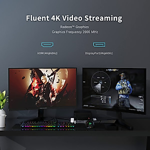 MINISFORUM Elitemini X500 Mini PC AMD Ryzen 7 5700G Desktop Computer, DDR4 16G RAM+512G SSD, HDMI/DP 4K@60Hz Output, 2X RJ45 Port, 4X USB3.1 Port, BT5.1, Radeon Graphics Tower PC