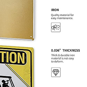 KILSPU Caution Golf Cart Drivers May Be Drunk Funny Aluminum Sign 8x12 in Art Retro Iron Painting Bar People Cave Cafe Family Garage Poster Wall Decoration Signboard Retro Wall Decoration HOM