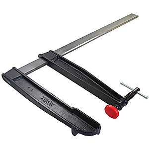 BESSEY Deep Reach Tradesman's Bar Clamp - 20 In. Throat x 24 In - CDS24-10WP - Woodworking Clamps with Wooden Handle, Ideal for Home Improvement, Workbench Projects, carpentry and Cabinetry