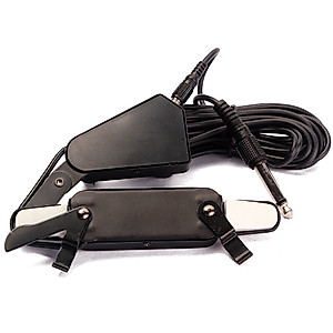 HOYUJI 12 SoundHole Guitar Pickups, Magnetic preamplifier for Acoustic Guitar with Tone and Volume Control, Electric Guitar Pickup Extension, Cable Length 10 feet