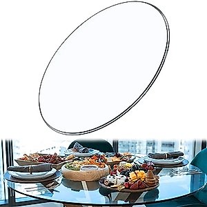 SAGIDAR Round Glass Table Top Marble Round Tempered Glass Dining Coffee Dinner, Round Table Glass 14IN 15IN 16IN, Round Kitchen Dining Table Top Furniture Home Furniture