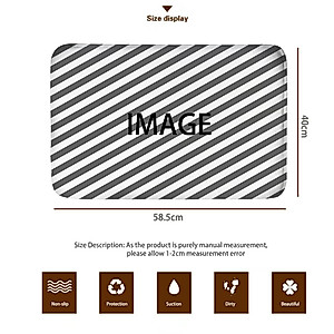 Dellukee Christmas Trees Doormats Green Indoor Outdoor Funny Non Slip Durable Washable Home Decorative Door Mats Rugs for Entrance Bedroom Bathroom Kitchen, 23 x 16 Inches