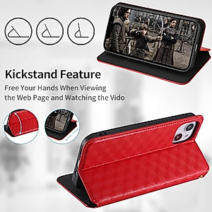 Compatible with Oppo Reno 6 Pro 5G Case,Compatible with Oppo Reno6 Pro 5G PEPM00 CPH2249 PU Leather Kickstand with Card Holders Flip Magnetic Closure Protection Phone Wallet Cover Hong