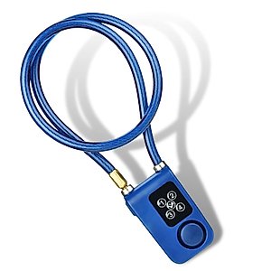 Bike Anti Theft Lock, Keyless Alarm Bike Lock Digital Password Security Lock Anti-Theft Smart Alarm Lock Smart Alarm Lock for Bike Motorcycle Gate