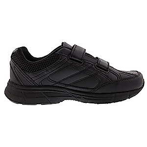 Dr. Scholl's - Men's Brisk Light Weight Dual Dtrap Sneaker, Wide Width (10 Wide, Black)