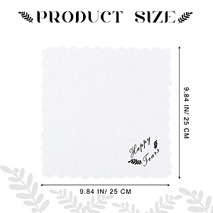 Newwiee 50 Pcs Wedding Handkerchief Wedding Gifts Happy Tears Handkerchief for Wedding Day Wedding Fun Gifts