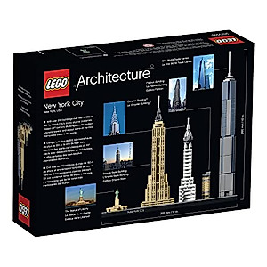 LEGO Architecture New York City 21028, Build It Yourself New York Skyline Model Kit for Adults and Kids (598 Pieces),Multicolor