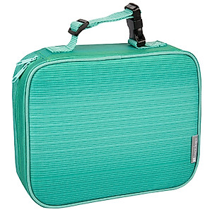 Bentology Lunch Box for Girls - Kids Insulated, Durable Lunchbox Tote Bag Fits Bento Boxes, Containers and Bottles, Back to School Lunch Sleeve Keeps Food Hotter or Colder Longer - Turquoise