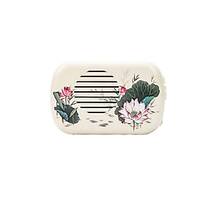 Ximimark Mini Lotus Buddhist Buddha Pray Music Machine with 22 Buddha Songs Incantation,White
