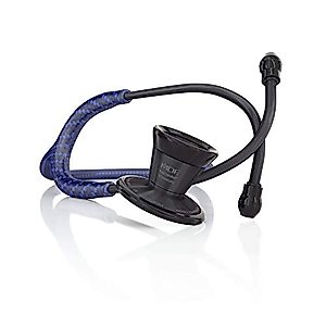 MDF Instruments Poseidon Blackout ProCardial Cardiology Stethoscope, Limited Edition Mprints, Lightweight Titanium, Adult, Dual Head, Poseidon Tube, Blackout Chestpiece-Headset, MDF797TPSBO