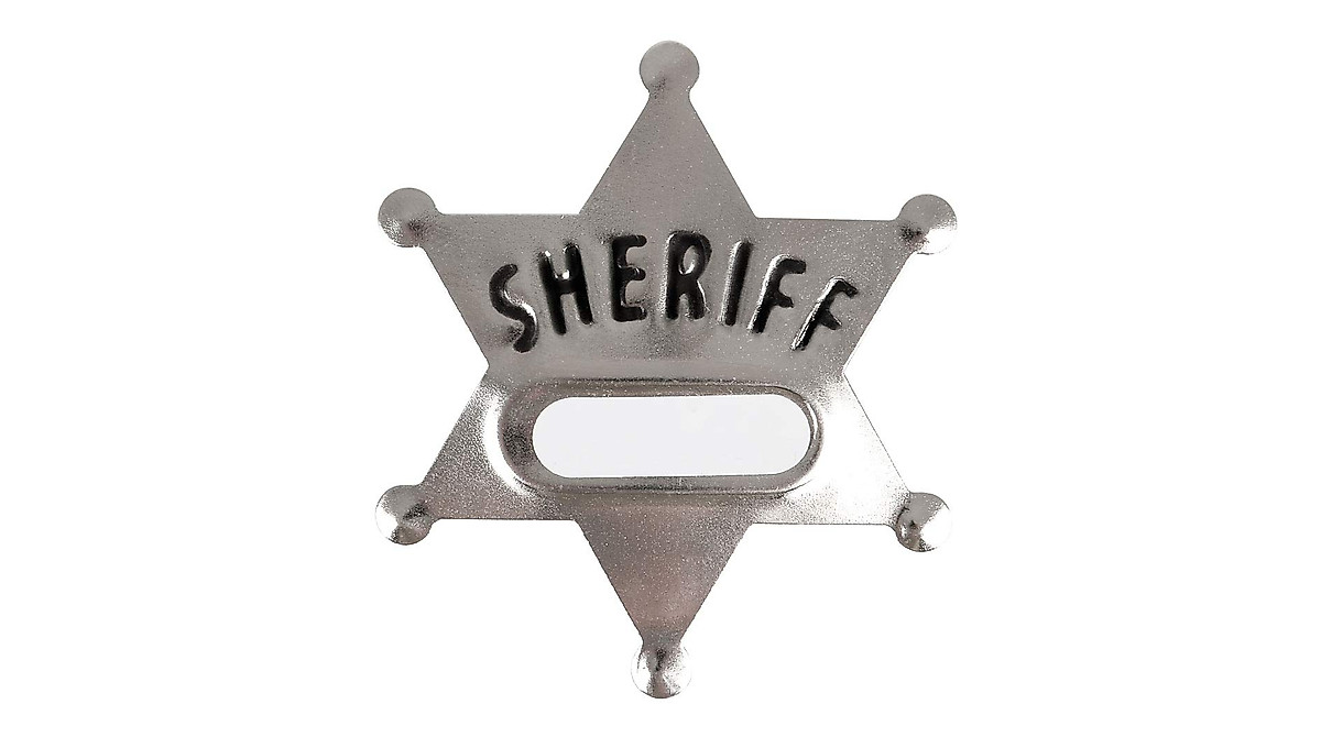 Metal Sheriff Badges: 24-Pack Silver Stars for Kids Parties
