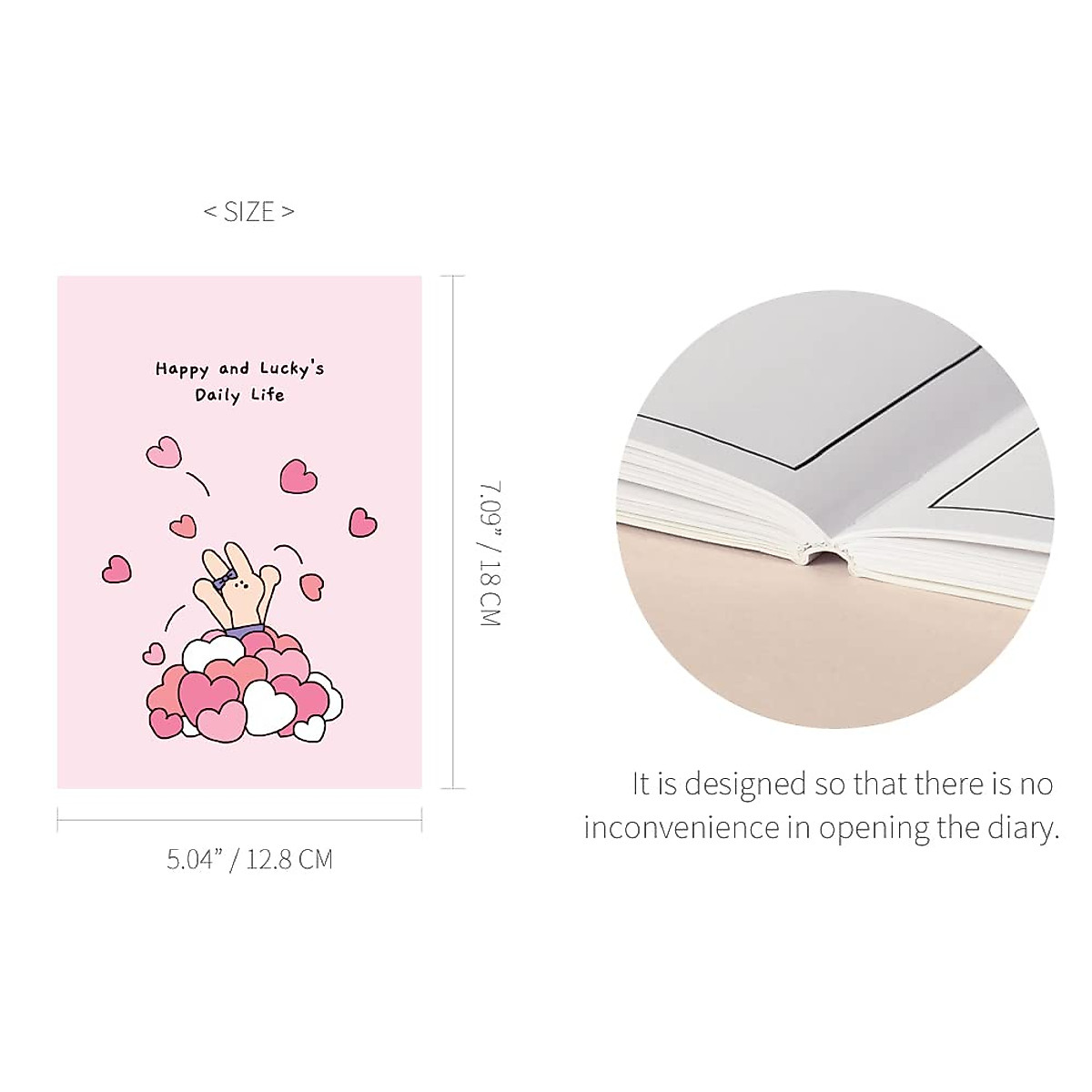 Monolike Happy and Lucky Diary 6 Month Planner, Love letter - Academic Planner, Weekly & Monthly Planner, Scheduler