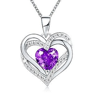 boya Necklaces Gifts for Women Forever Love 925 Sterling Silver Necklace, Anniversary Birthday Jewelry Gifts for Mom Wife Girlfriend