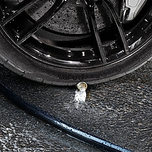 Worth Garden Short Black Garden Hose 3/4 in. x 6 ft. No leak, Durable and Lightweight PVC Water Hose with Solid Aluminum Hose Fittings, Male to Female Fittings, 8 YEARS WARRANTY