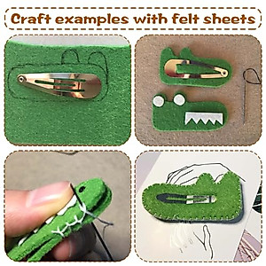 10 Pcs Brown Felt Sheets 7"x11.2" Felt Fabric for Crafts Squares Felt Fabric Sheets Thick Brown Fabric Non-Woven Felt Fabric for Halloween Christmas DIY Patchwork Sewing Craft Decorative Projects