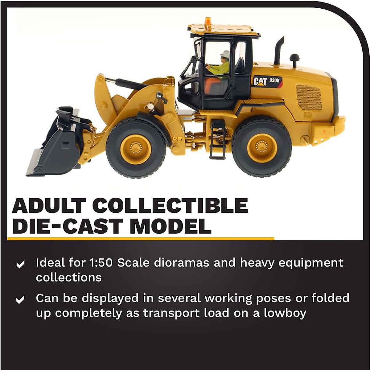 1:50 Caterpillar 930K Wheel Loader – High Line Series by Diecast Maters - 85266