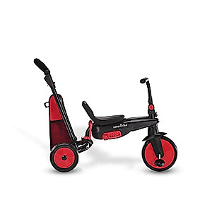 Smartrike - STR3 Multiple Steps 6 in 1 Foldable Child Tricycle with Certification Stroller for 1,2,3 Years, 5021533, Red