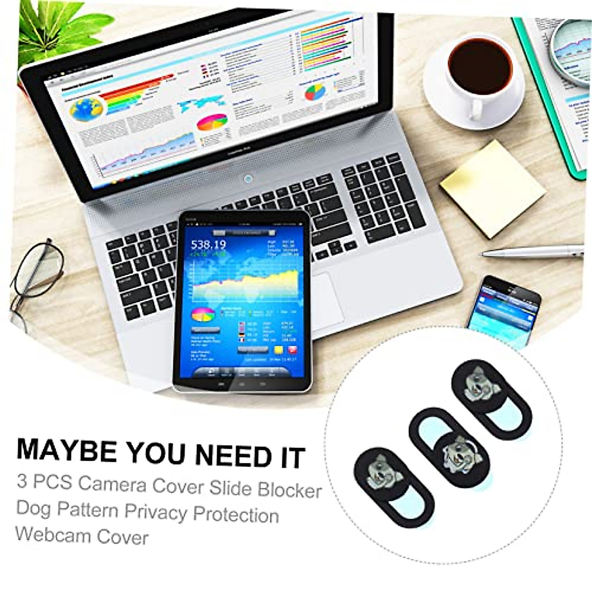 SOLUSTRE Computer Camera 3 pcs Sticker Blocker Laptop Protector Tablets Adhesive Tablet Anti-Hacking Hood Covers for with Camera Protecting Your Privacy Slide Anti-Peeping Computer USB Camera