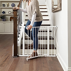 Qdos Auto-Close SafeGate Baby Gate Extensions - Meets Tougher European Standards - Professional Grade Safety - Each Extension Extends The Qdos SafeGate Pressure Gates by 2.75" | Set of 2 | Slate