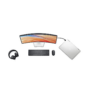 Dell S3222HN Curved Monitor - 31.5-inch FHD (1920x1080) 75Hz 4Ms 1800R Curved Display, HDMI Connectivity, AMD FreeSync Technology, Tilt Adjustability - Silver