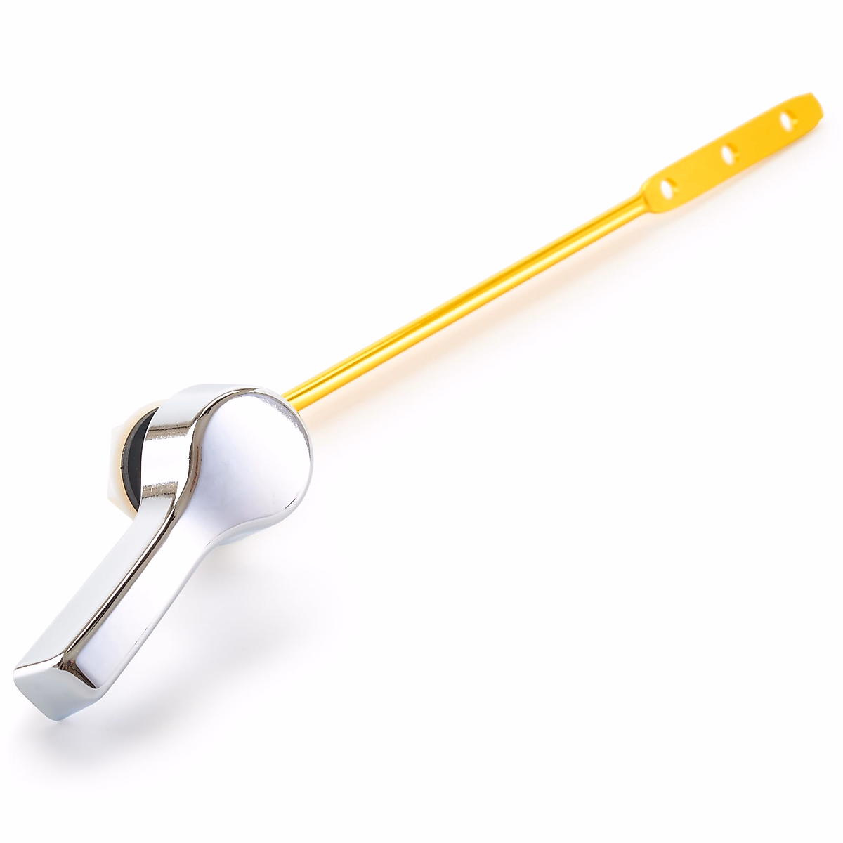 Qualihome Toilet Flusher Handle Replacement Kit - Universal Toilet Handle - Durable, Elegant, and Easy-to-Install Flush Lever (Chrome, Front Mount)